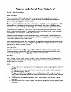 Contoh Proposal Usaha Ternak Ayam (Download DOC / PDF)
