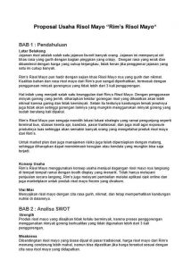 Contoh Proposal Usaha Risol Mayo (Download DOC)